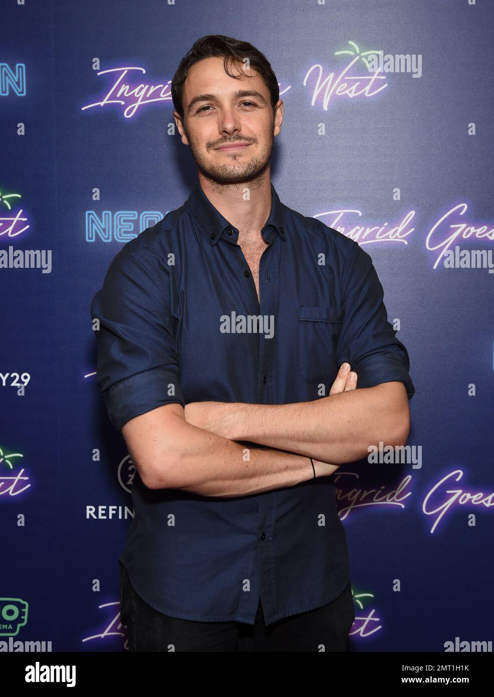 Aaron Dean Eisenberg attends the premiere of "Ingrid Goes West", hosted ...