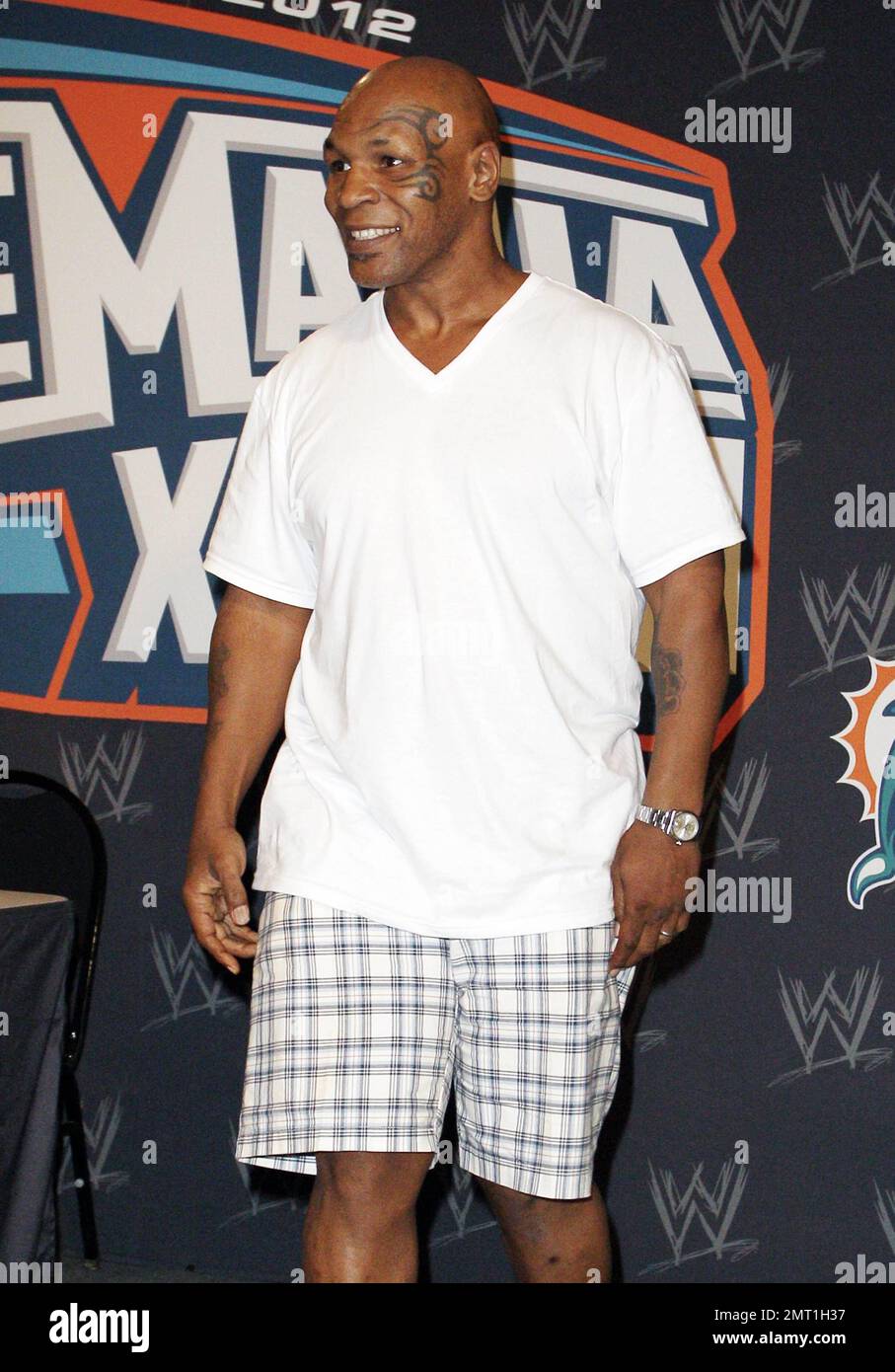 Pro Boxer and "Hangover' star Mike Tyson at the WWE WrestleMania 28 ...