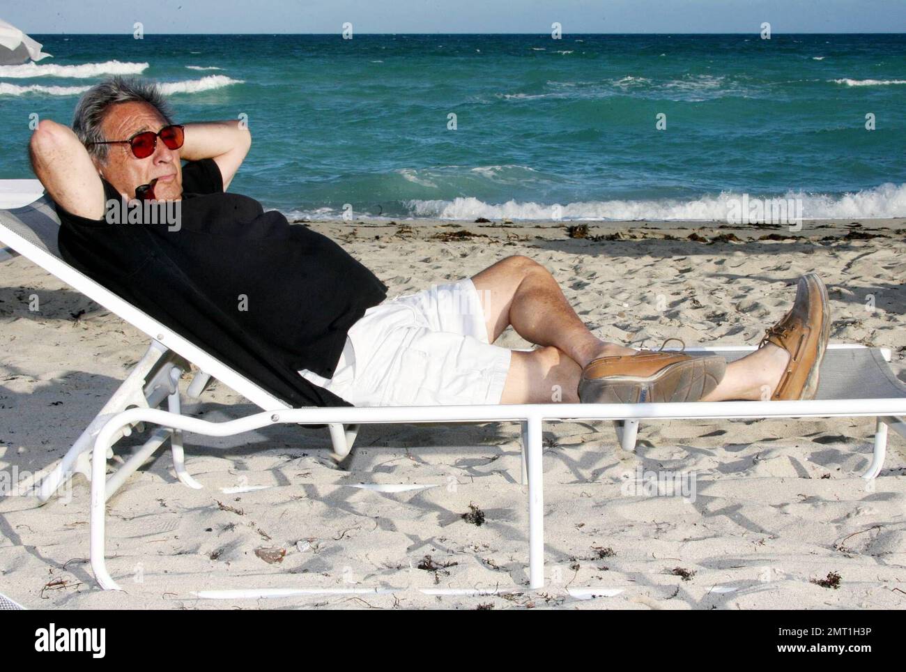 Exclusive!! Vintage UK comedian Mike Winters poses at his Miami Beach ...