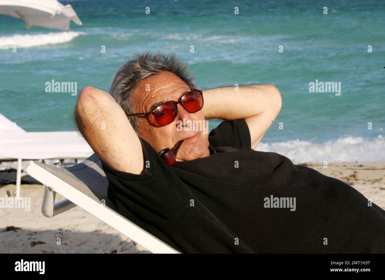 Exclusive!! Vintage UK comedian Mike Winters poses at his Miami Beach ...