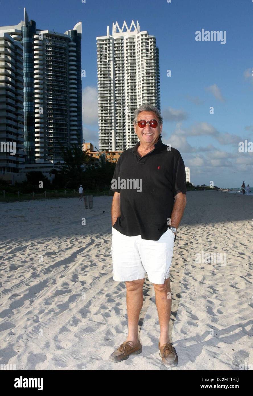 Exclusive!! Vintage UK comedian Mike Winters poses at his Miami Beach ...