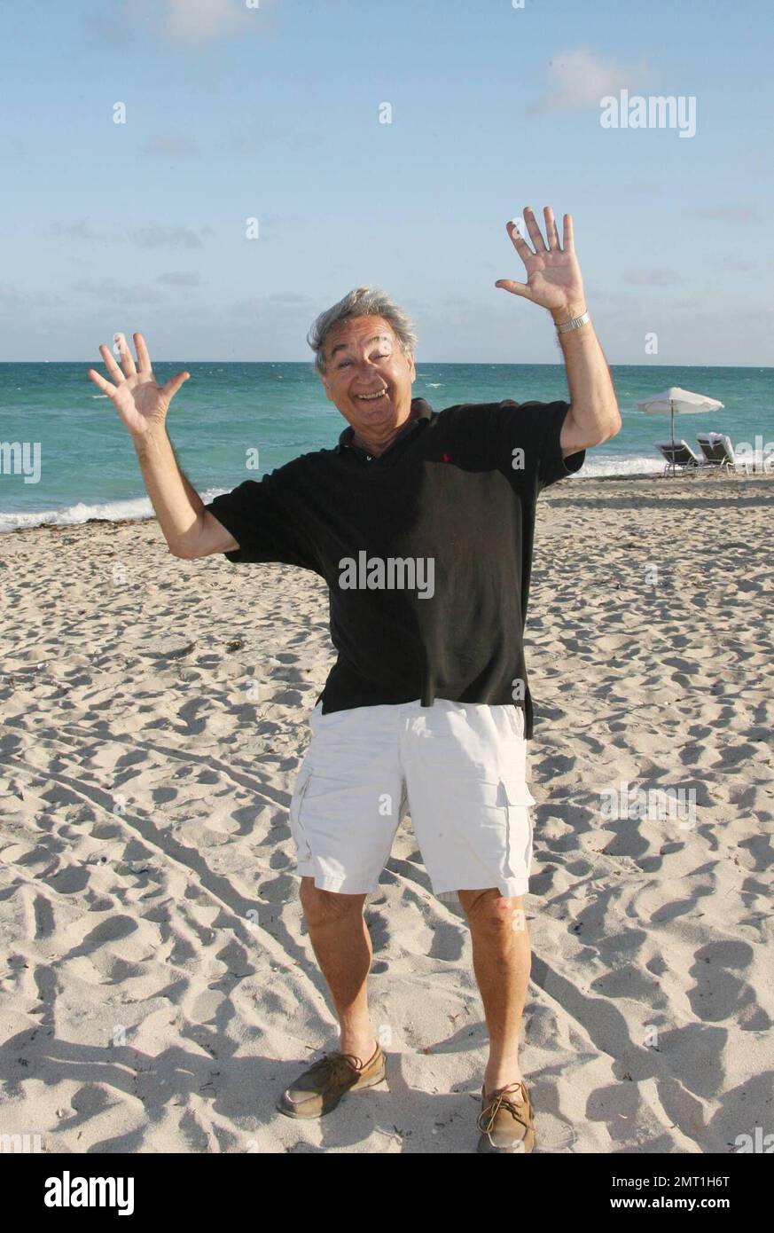 Exclusive!! Vintage UK comedian Mike Winters poses at his Miami Beach ...