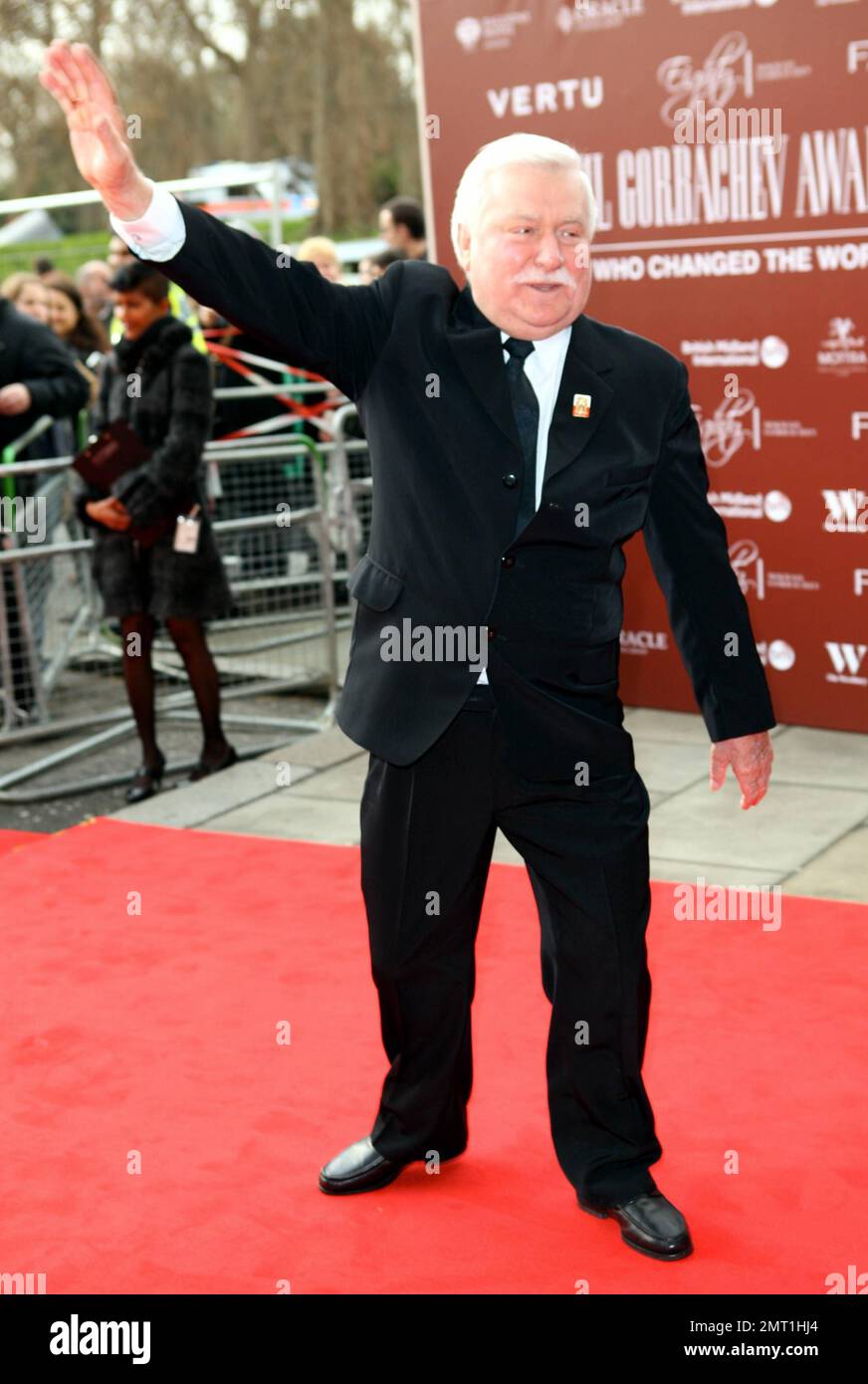 Lech Walesa at Mikhail Gorbachev's 80th Birthday Celebration held at ...