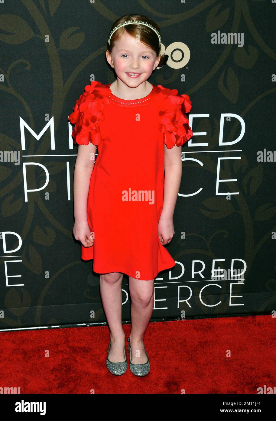 Quinn McColgan at the premiere of "Mildred Pierce" at the Ziegfeld ...