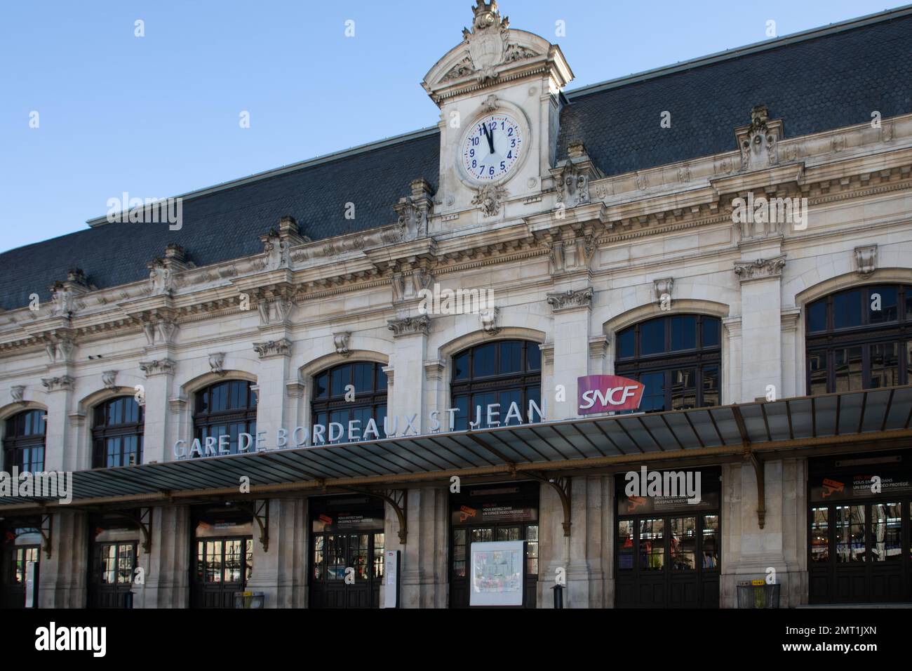 Bordeaux , Aquitaine France - 30 01 2023 : SNCF logo text and sign ...