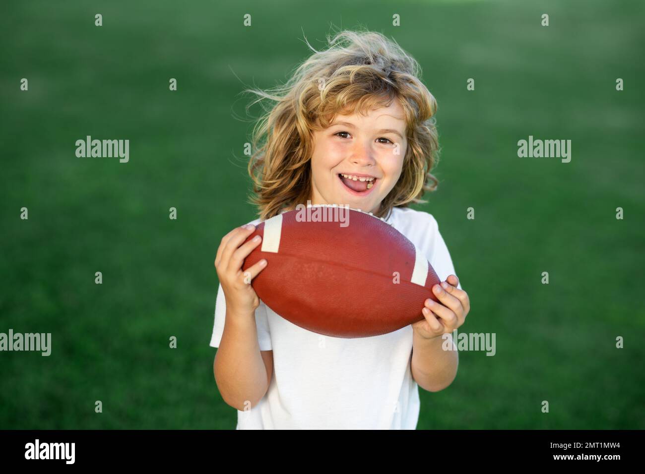 Outdoor kids sport activities. Kids and sports. Young boy playing ...