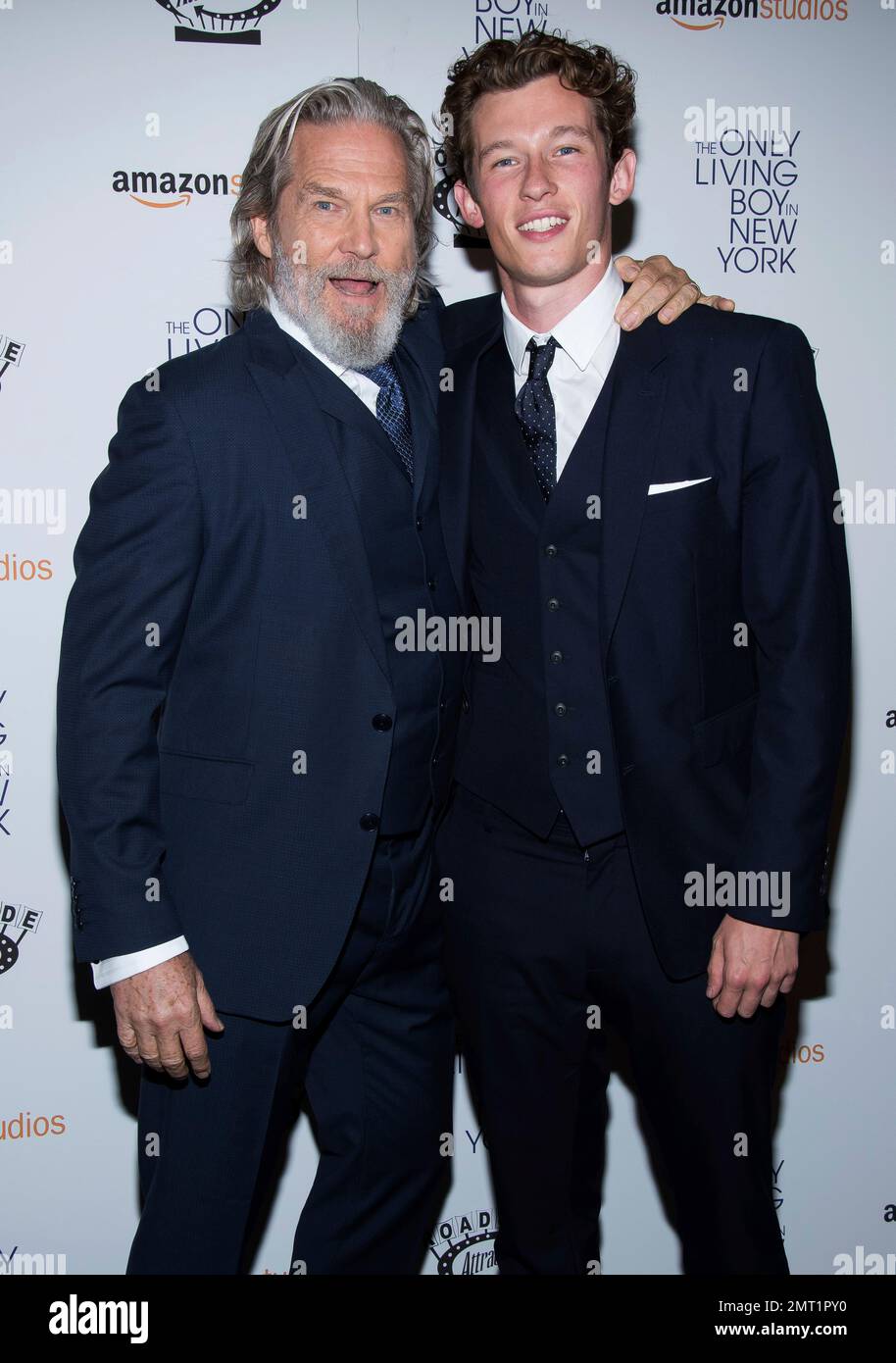 Jeff Bridges and Callum Turner attend "The Only Living Boy in New York ...