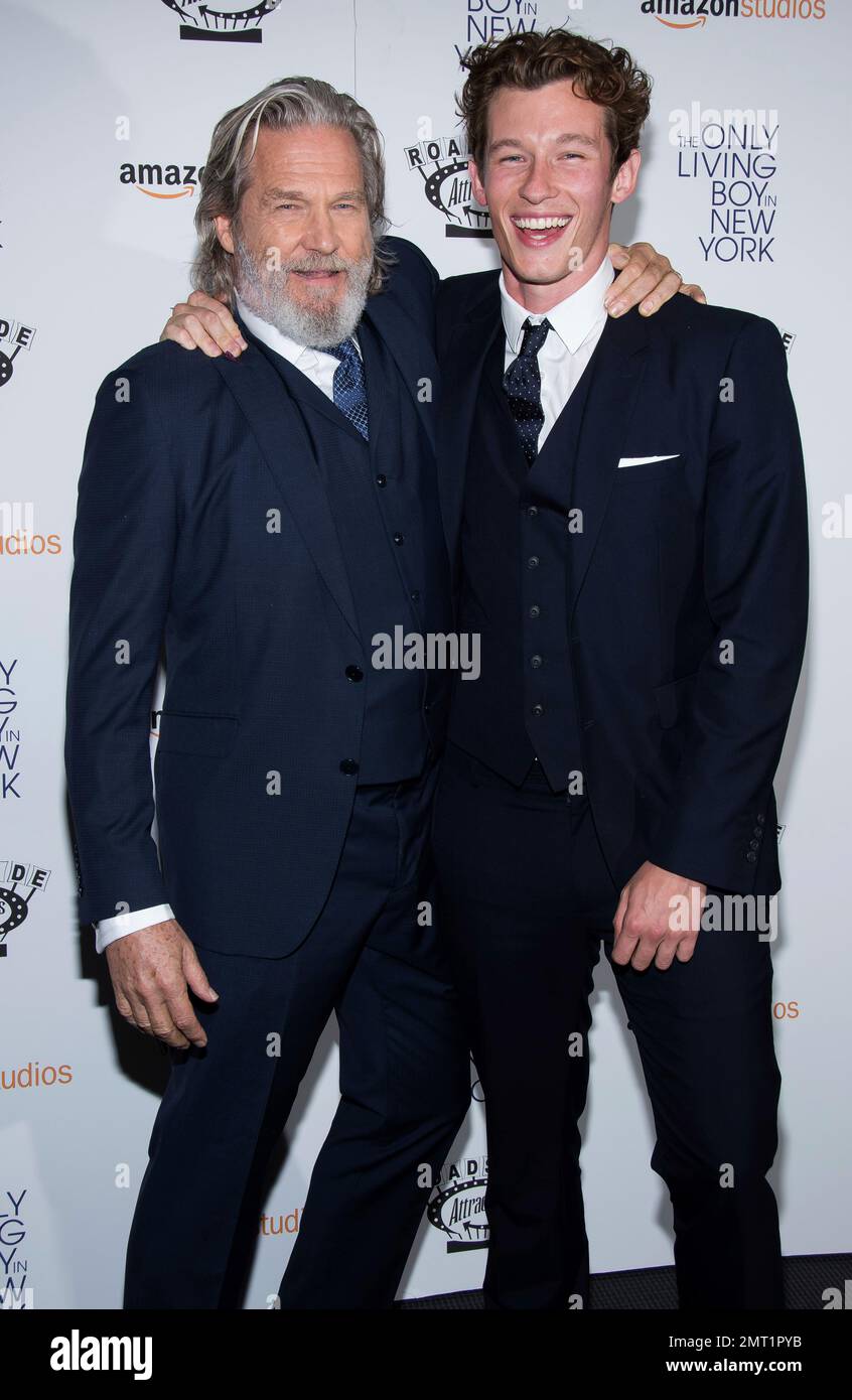 Jeff Bridges and Callum Turner attend "The Only Living Boy in New York ...