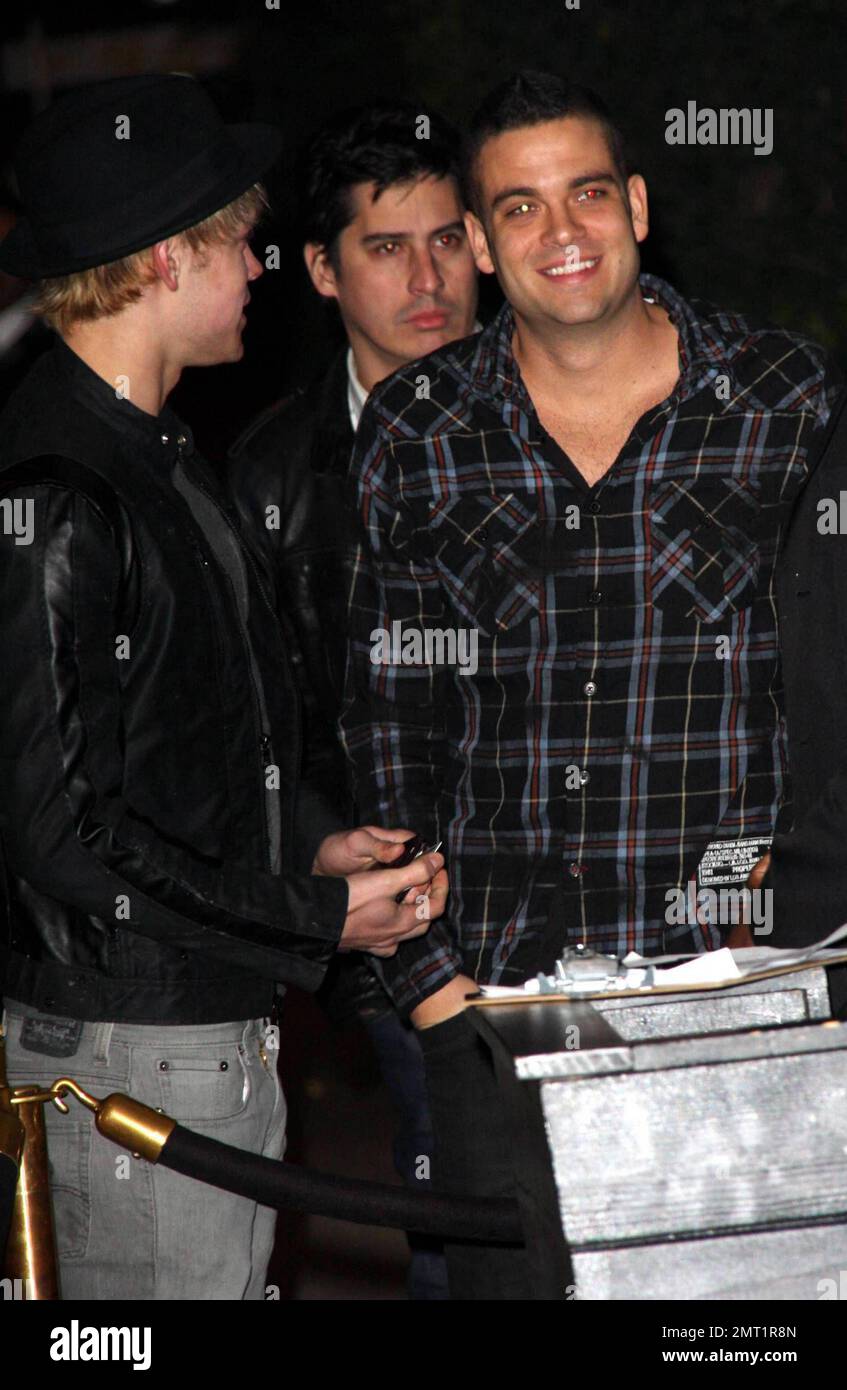 Glee Stars Mark Salling And Chord Overstreet Attend Miley Cyrus 18th