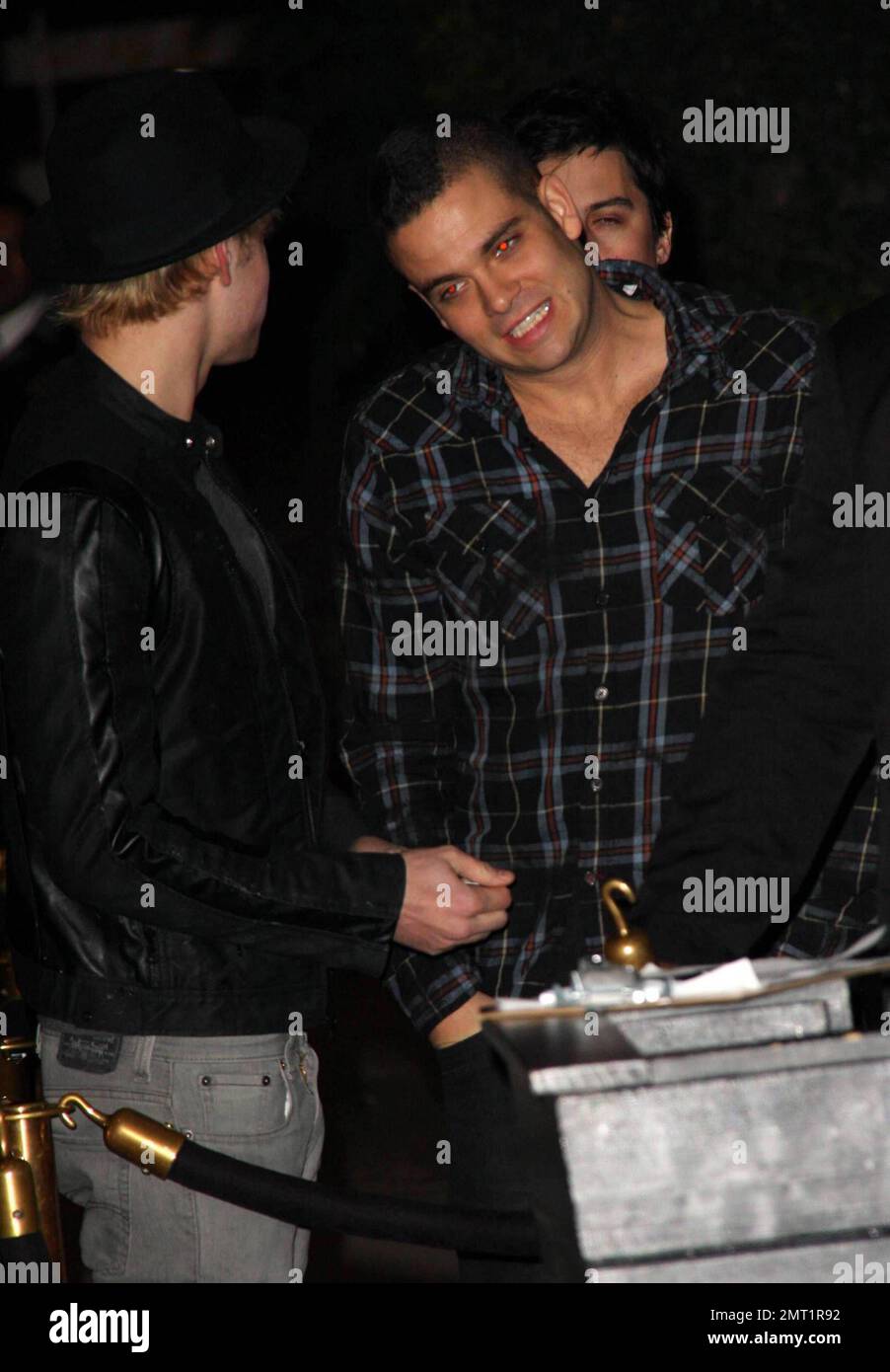 Glee Stars Mark Salling And Chord Overstreet Attend Miley Cyrus 18th