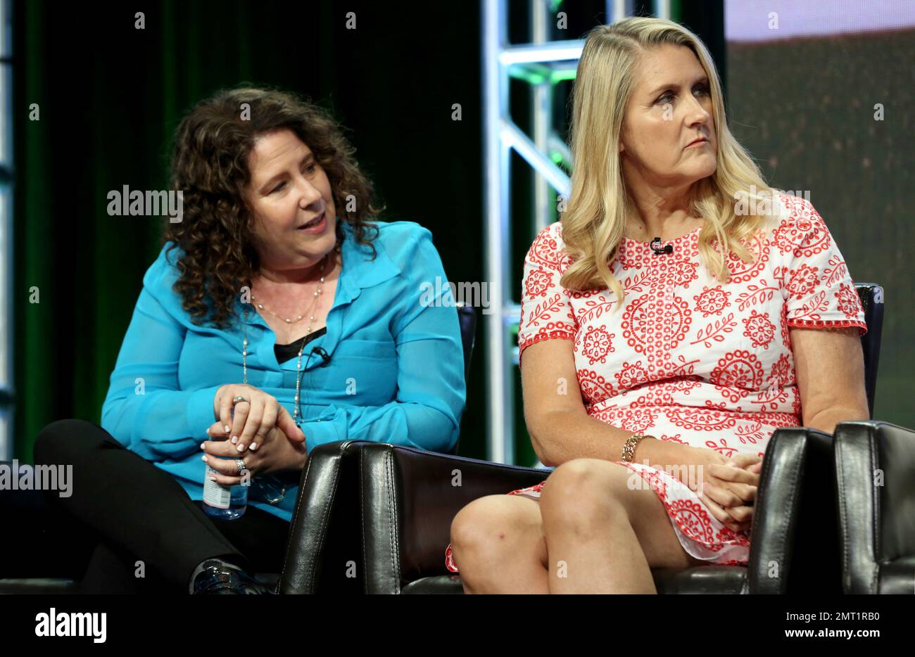 Eileen Heisler, left, and Deann Heline participate in the "The Middle ...