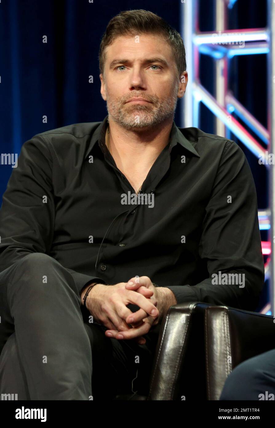 Anson Mount participates in the "Marvel Inhumans" panel during the ...
