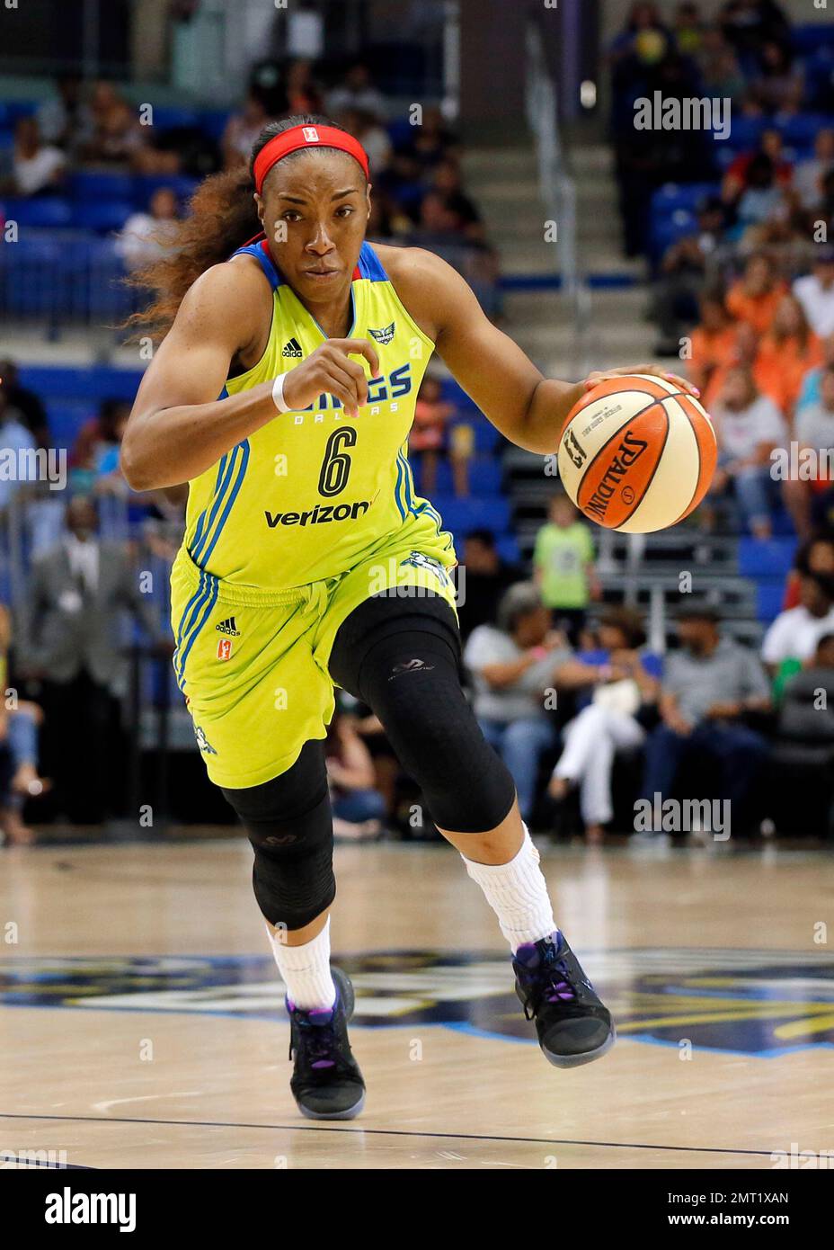 Dallas Wings forward Kayla Thornton moves the ball up court against the ...
