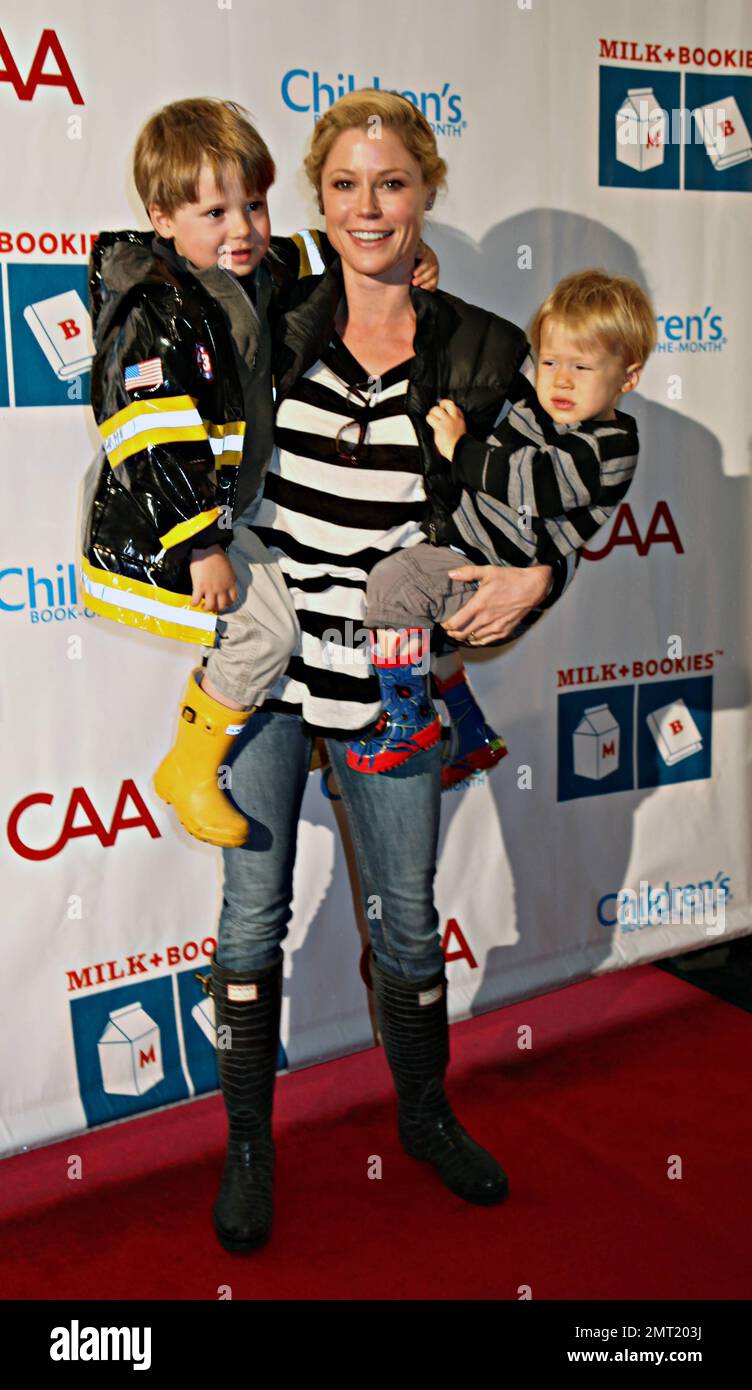 Julie Bowen and sons Oliver Phillips and John Phillips attend the 2nd ...