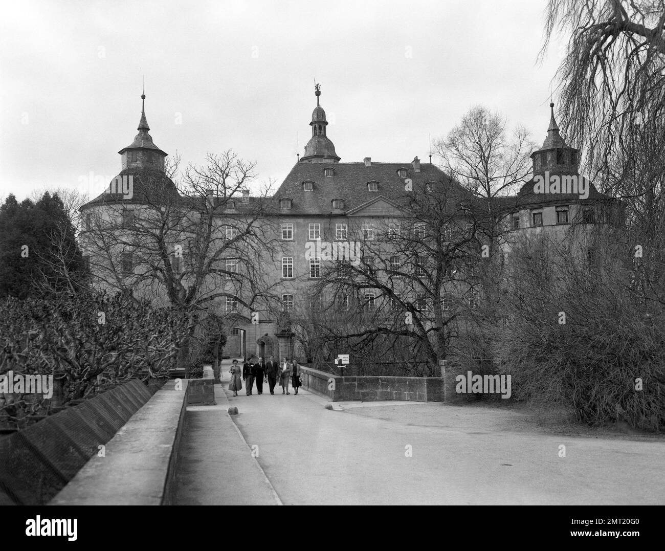 Outside view of Langenburg Castle in Langenburg, Germany, on April 3 ...