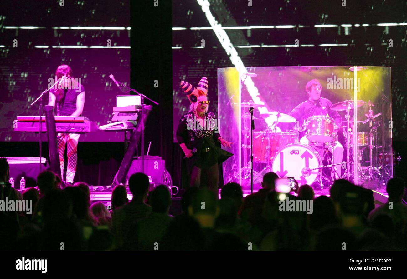 Debbie Harry with Blondie performs during Blondie & Garbage: The Rage ...