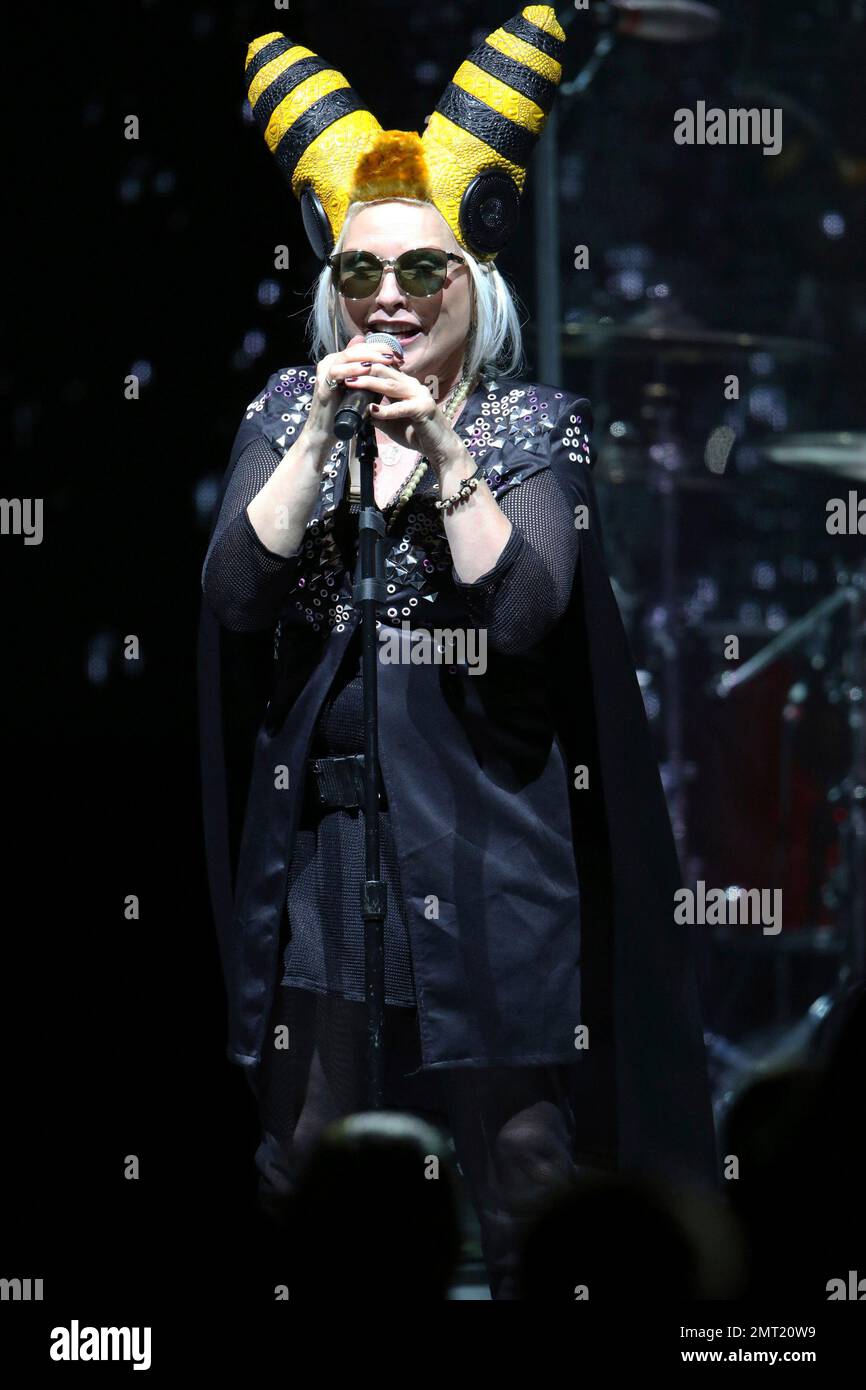 Debbie Harry with Blondie performs during Blondie & Garbage: The Rage ...