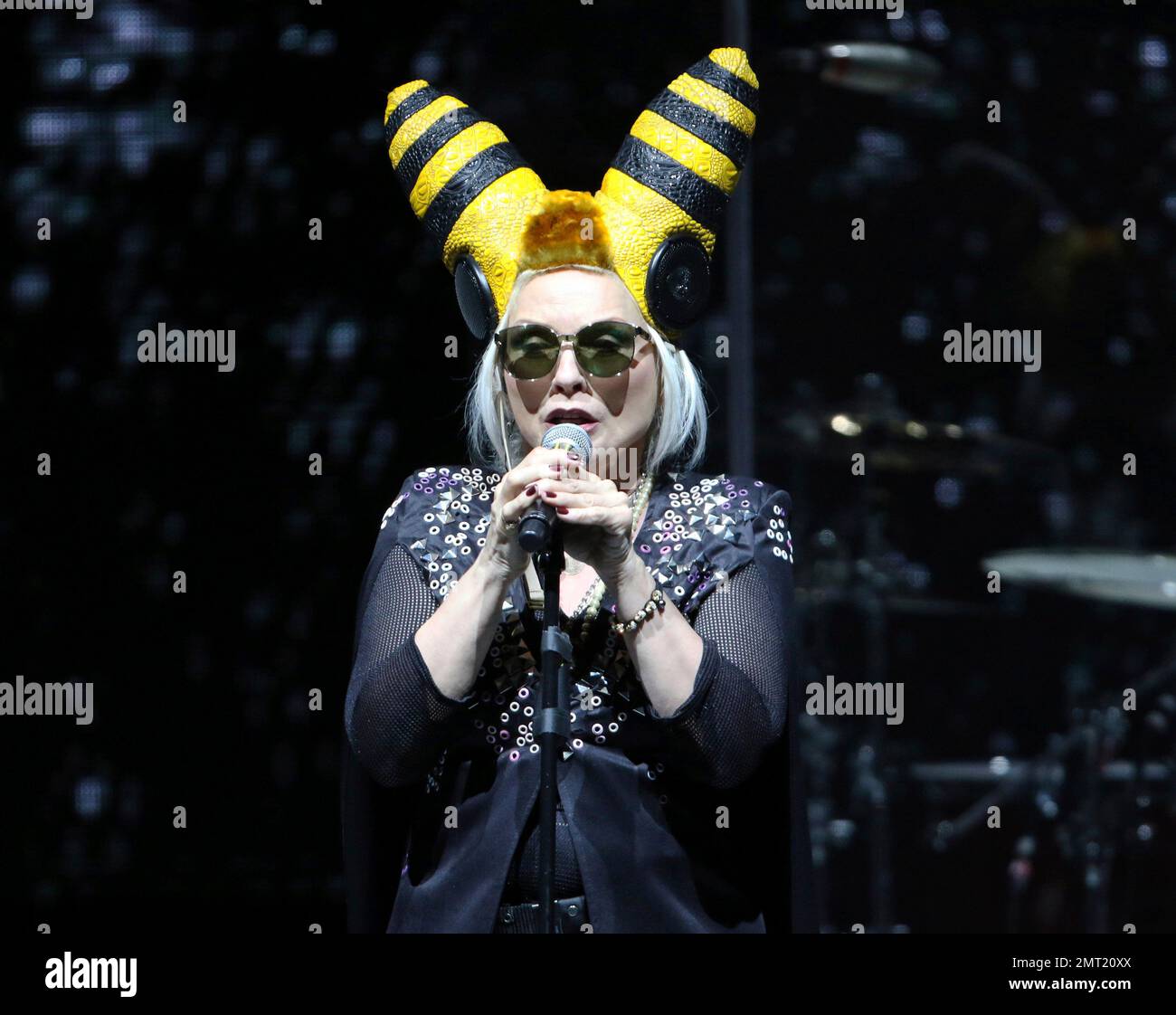 Debbie Harry with Blondie performs during Blondie & Garbage: The Rage ...