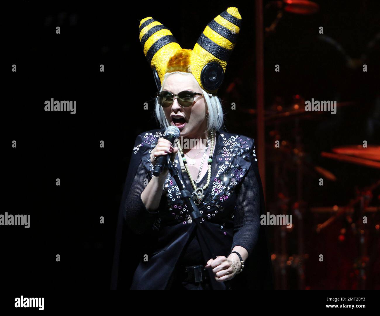 Debbie Harry with Blondie performs during Blondie & Garbage: The Rage ...