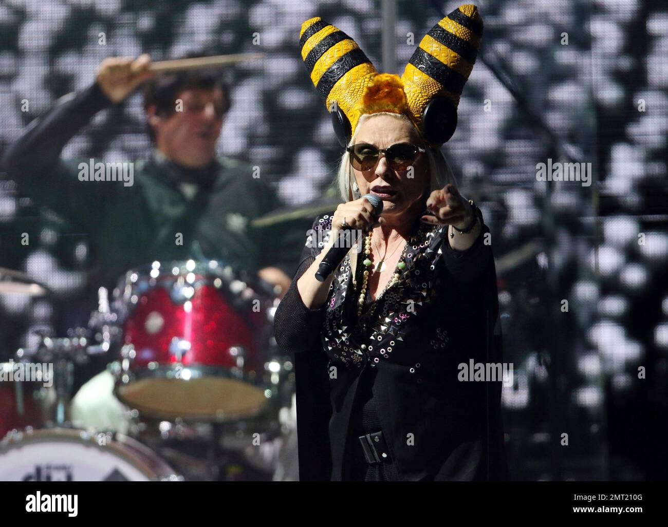 Debbie Harry with Blondie performs during Blondie & Garbage: The Rage ...