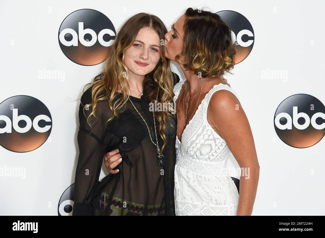 Willow Anwar, left, and Gabrielle Anwar attend the Disney ABC ...