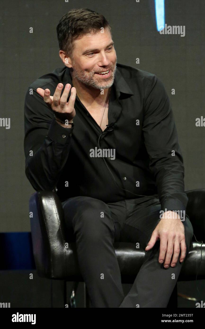 Anson Mount participates in the "Marvel Inhumans" panel during the ...