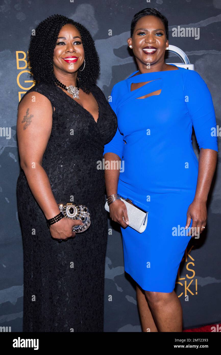 Derrica N. Wilson, left, and Natalie Wilson attend the Black Girls Rock ...