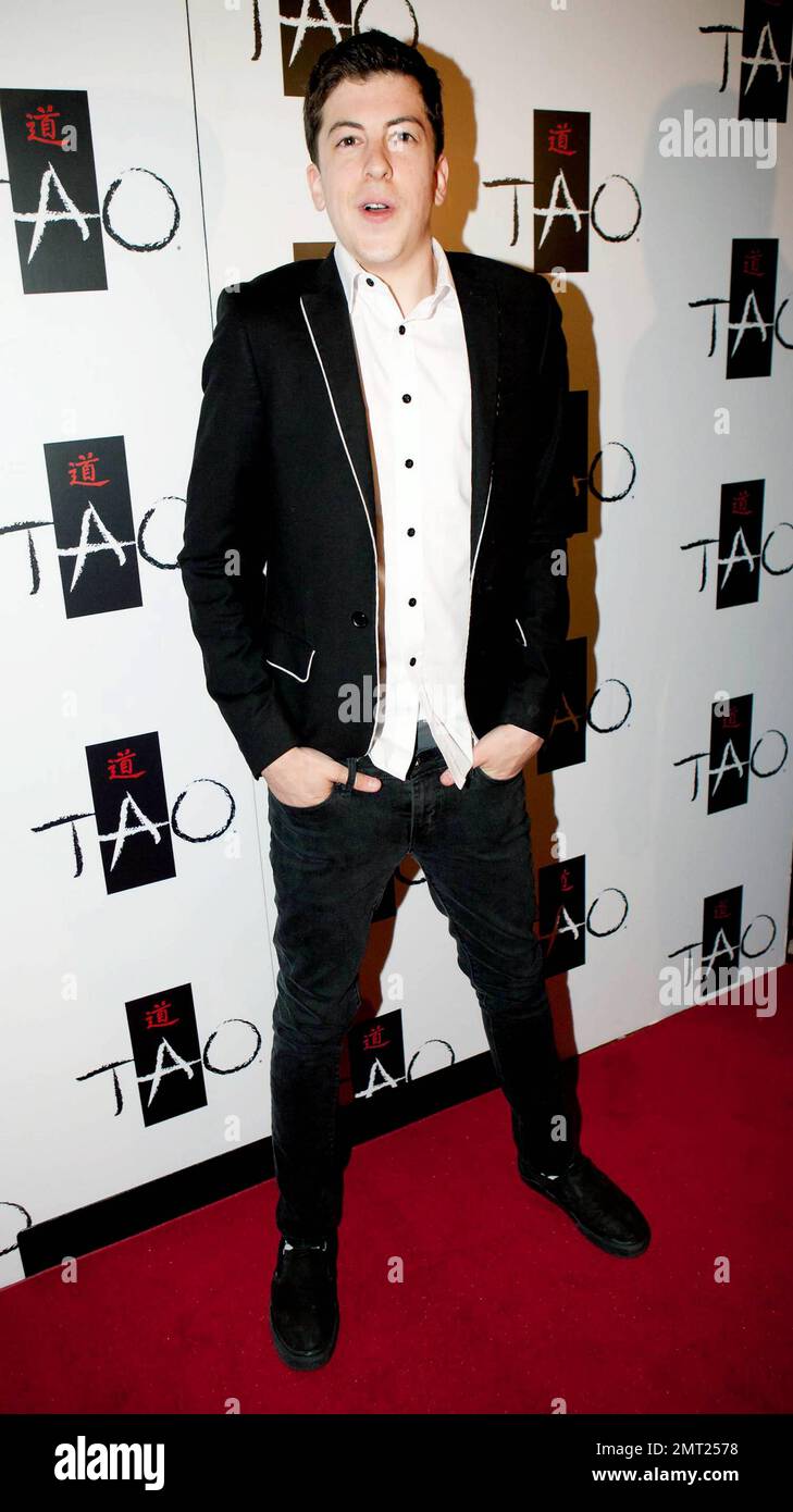 "Superbad" and "Kick-Ass" actor Christopher Mintz-Plasse arrives at TAO Nightclub at the ...