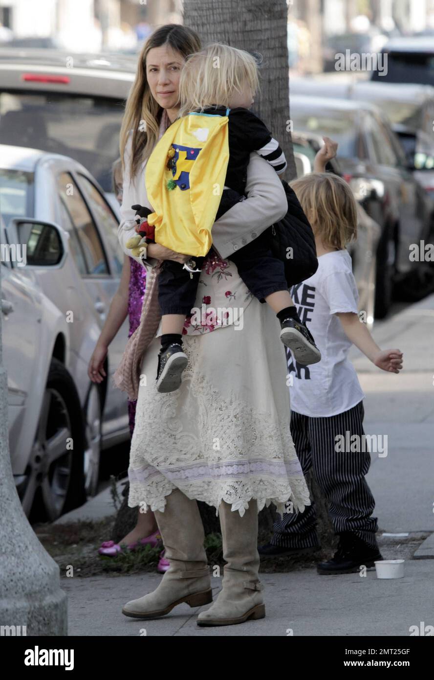 EXCLUSIVE!! - Actress Mira Sorvino was seen out and about in Venice ...