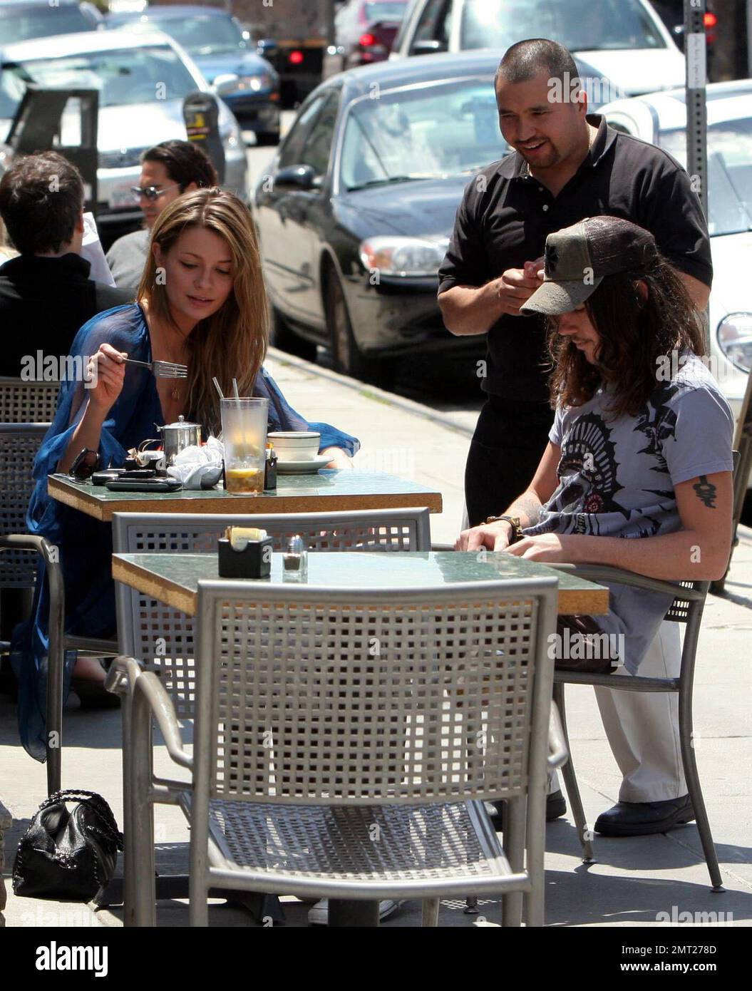 Mischa Barton and her beau Cisco Adler share a fruit plate at LA ...