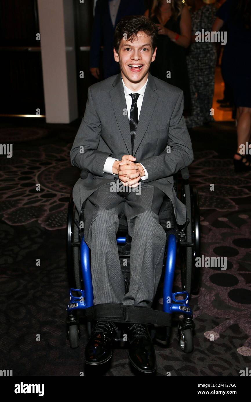 Micah Fowler attends the 2017 Summer TCA Awards Cocktail Reception held ...