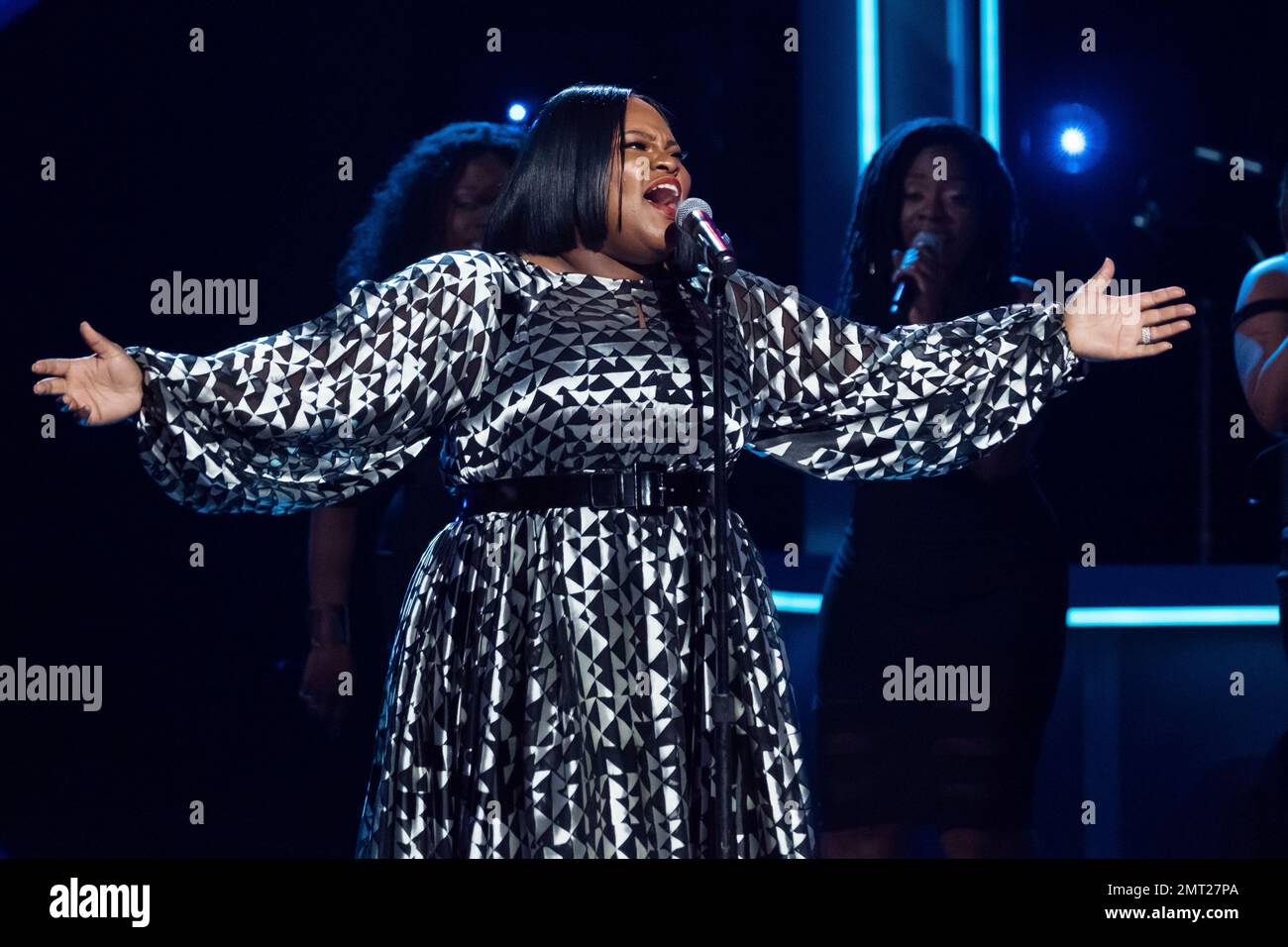Tasha Cobbs Leonard performs at the Black Girls Rock! Awards at the New ...