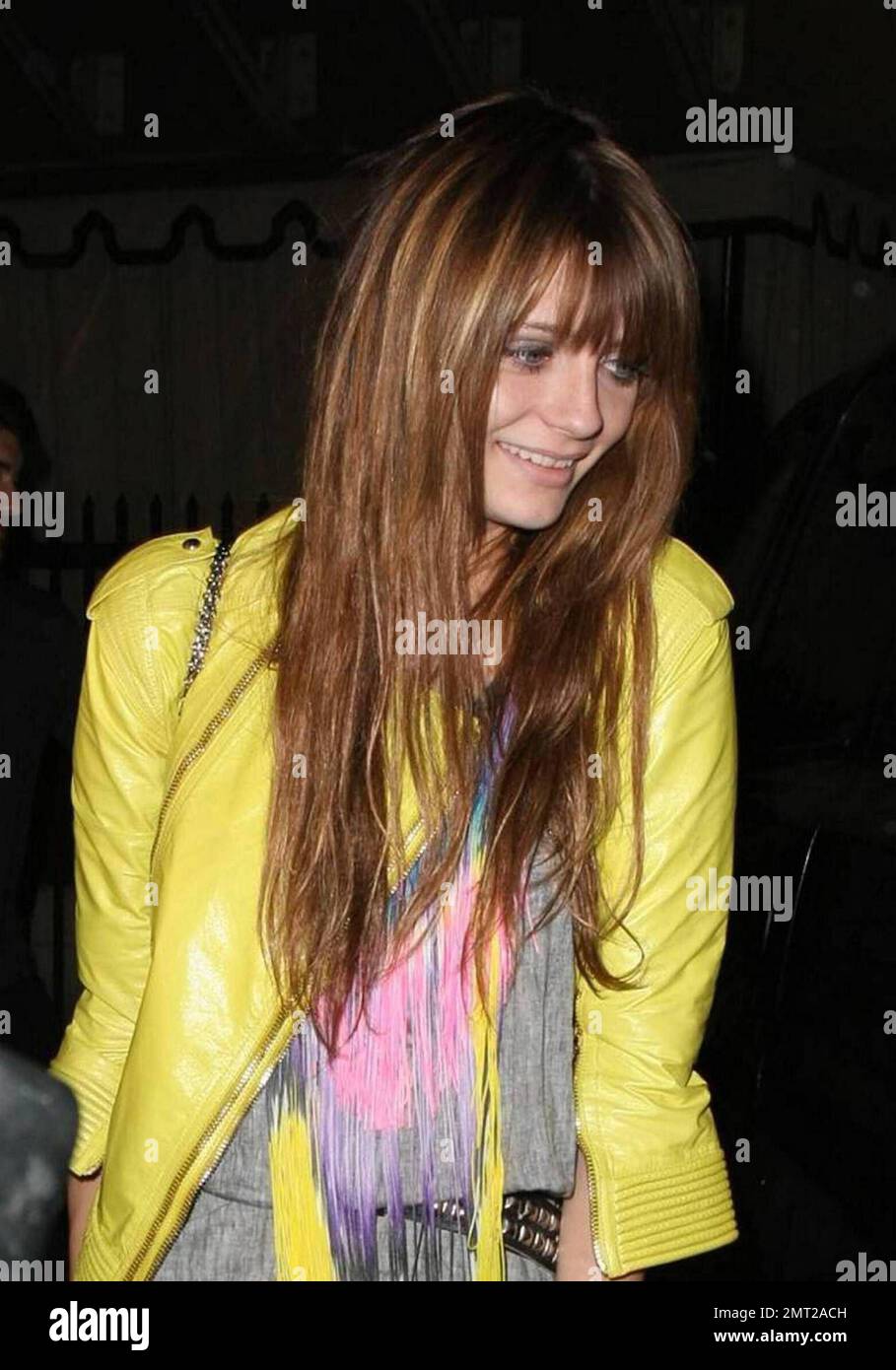Mischa Barton couldn't be missed in bright yellow jacket and matching ...
