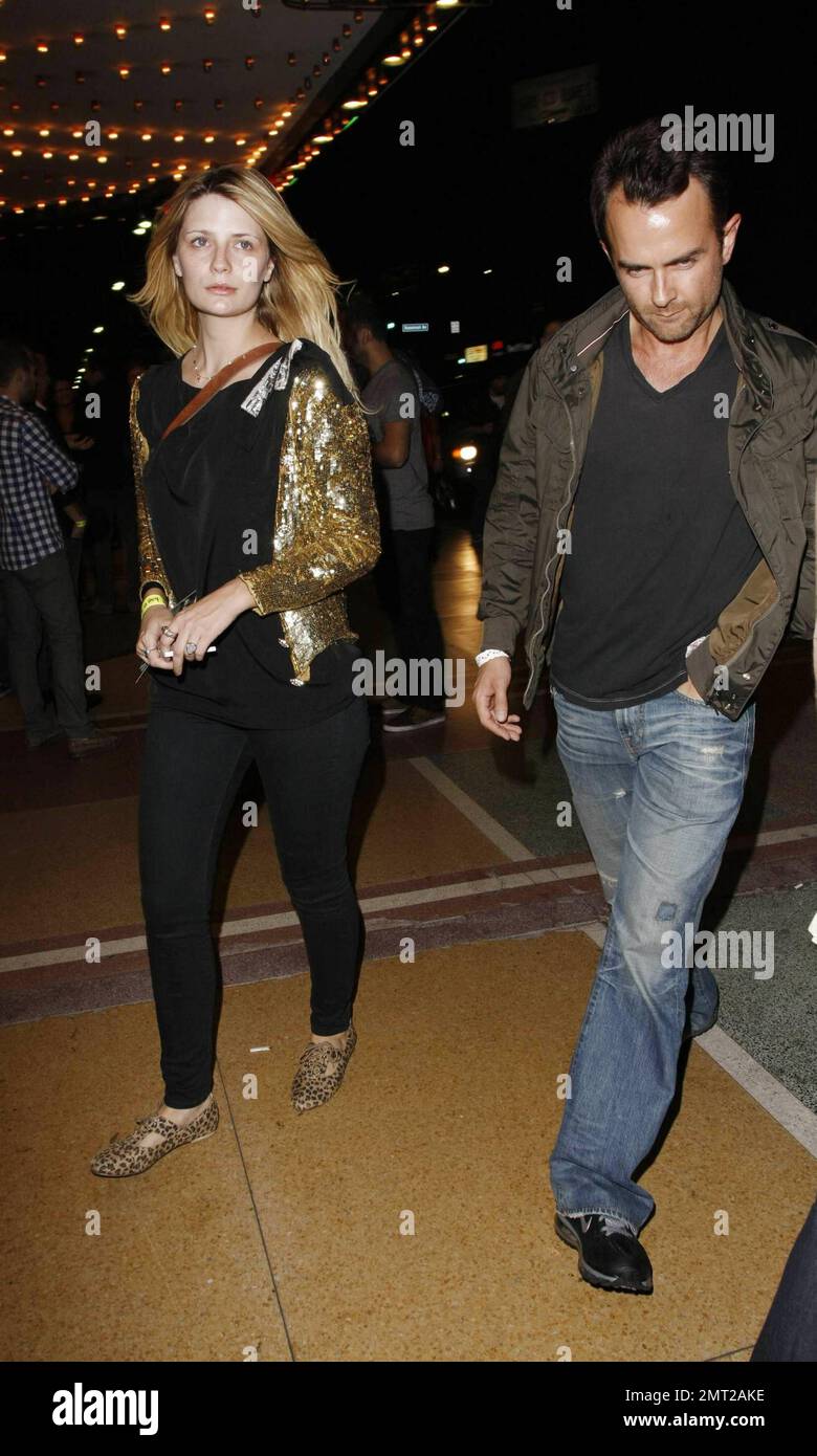 Mischa Barton and a mystery man enjoy a night out at the Plan B Concert ...