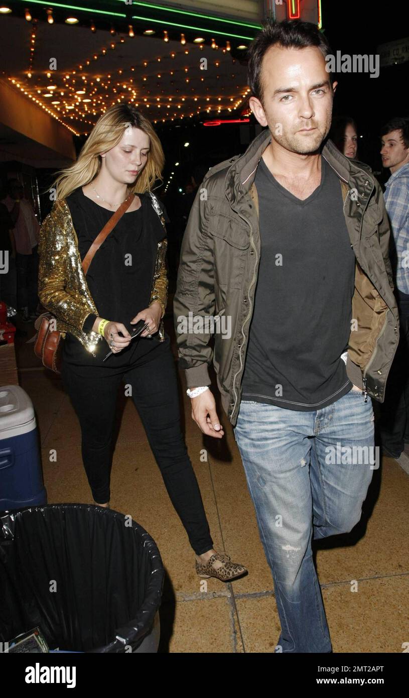 Mischa Barton and a mystery man enjoy a night out at the Plan B Concert ...