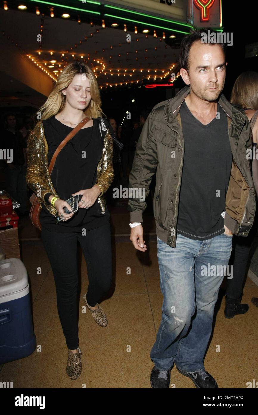Mischa Barton and a mystery man enjoy a night out at the Plan B Concert ...