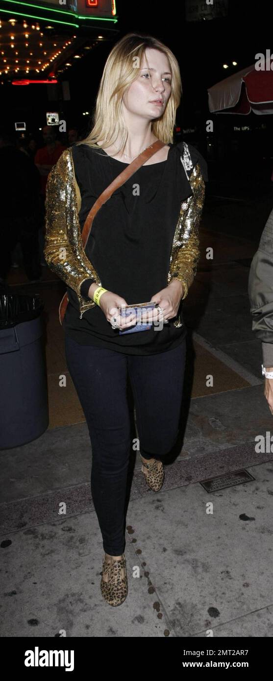 Mischa Barton and a mystery man enjoy a night out at the Plan B Concert ...