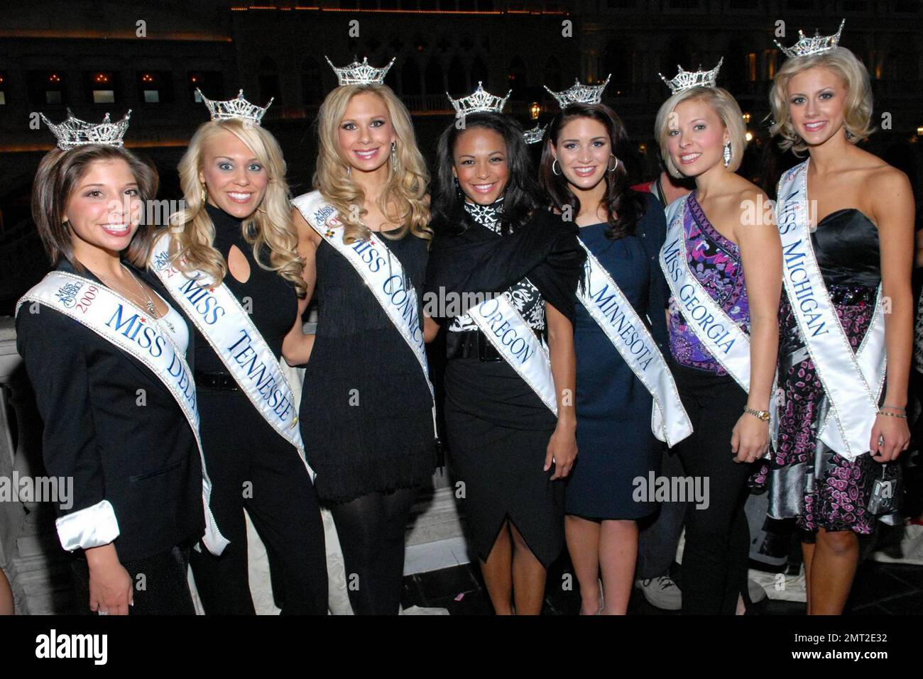 Miss America 2010 contestants take part in a day of pagaent activities ...