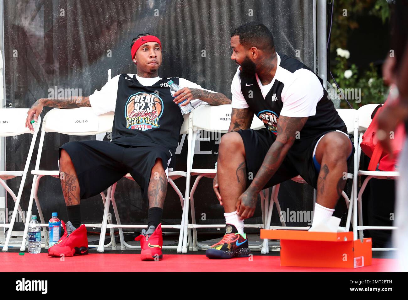 Tyga, left, and The Game attend the 2017 Nike Basketball 3ON3 ...