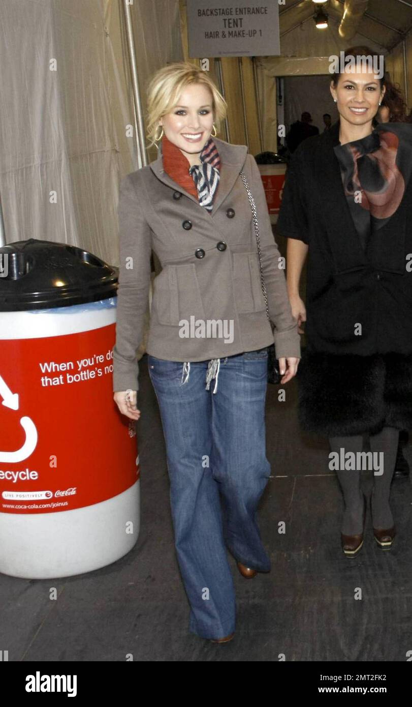 Kristen Bell attends the Miss Sixty fashion show during Mercedes Benz ...