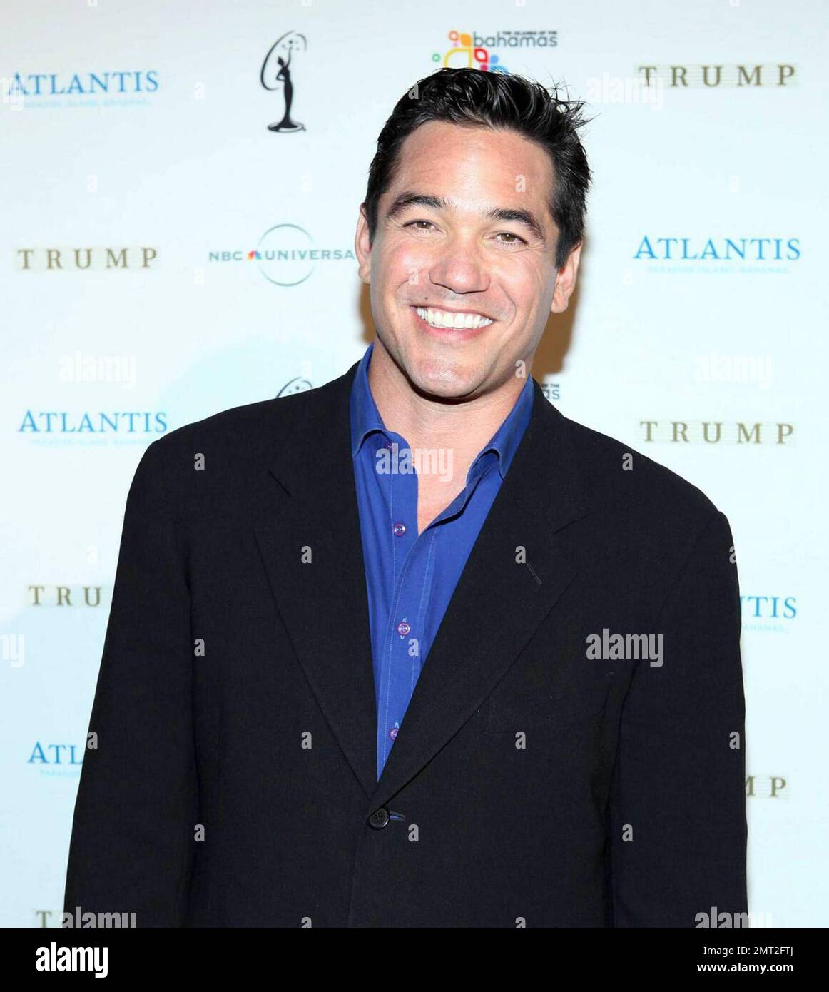 Dean Cain, a judge for the Miss Universe pageant, poses on the red ...