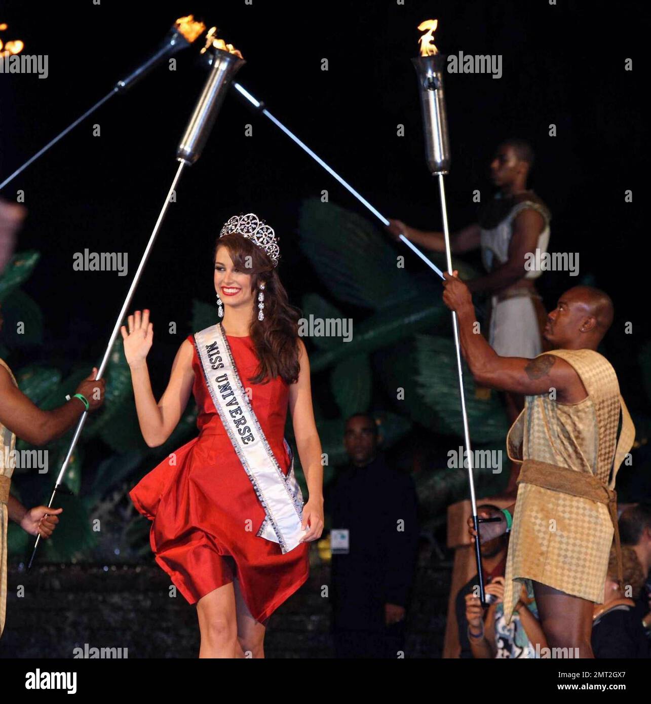 Stefania Fernandez makes a grand entrance to the Coronation Ball after ...