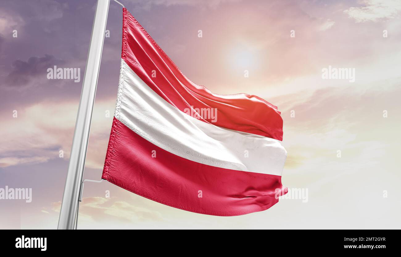 Austria state flag hi-res stock photography and images - Alamy