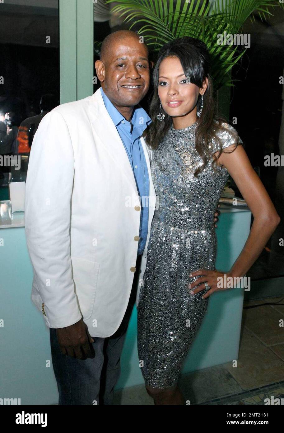 EXCLUSIVE!! Forest Whitaker and his wife Keisha Whitaker at a private ...