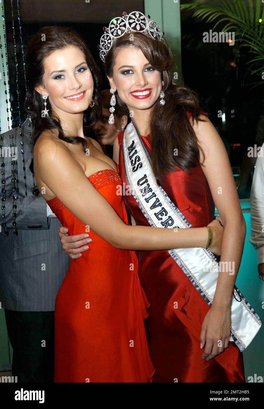 EXCLUSIVE!! Miss Universe Stefania Fernandez and Miss Russia at a ...