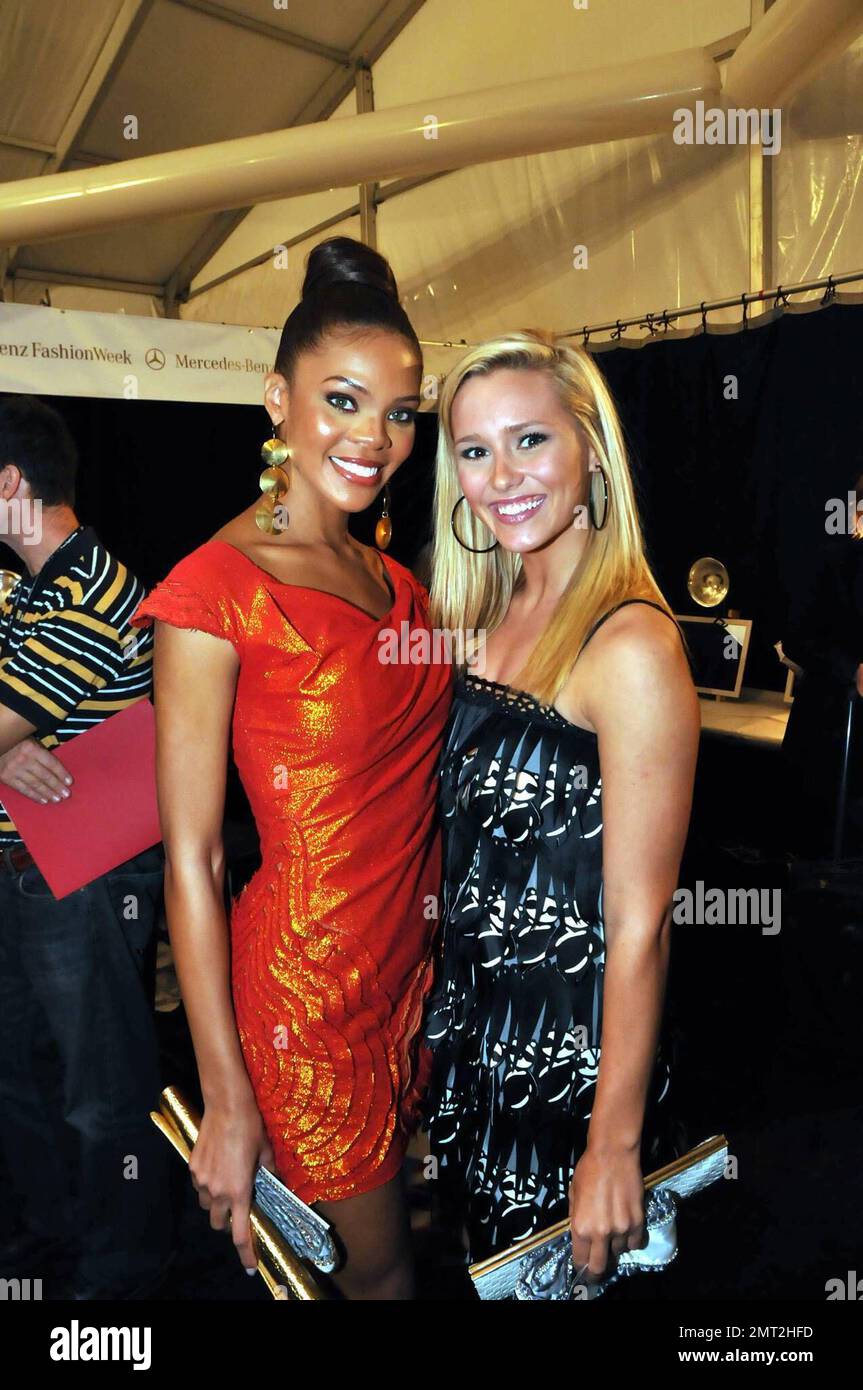 Miss USA Crystle Stewart and Miss Teen USA Stevi Lauren Perry pose for ...