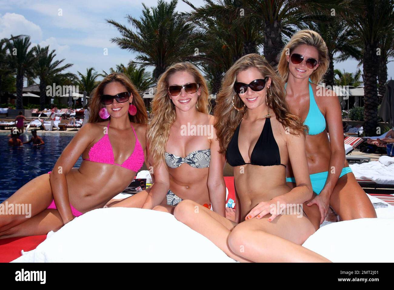 Exclusive!! L-R Miss Pennsylvania Lauren Merola, Miss Missouri Candace Crawford, Miss Indiana ...