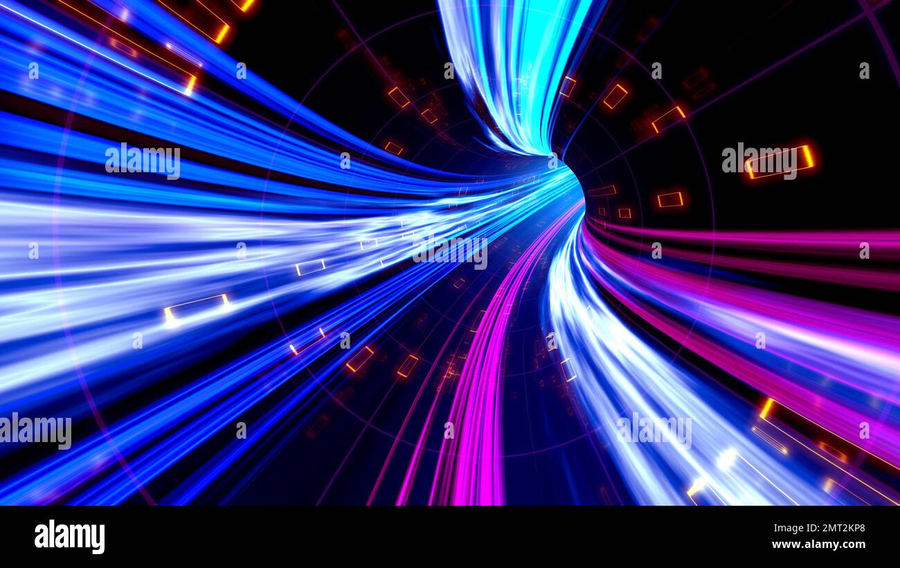 Digital energy transfer light background Stock Photo - Alamy