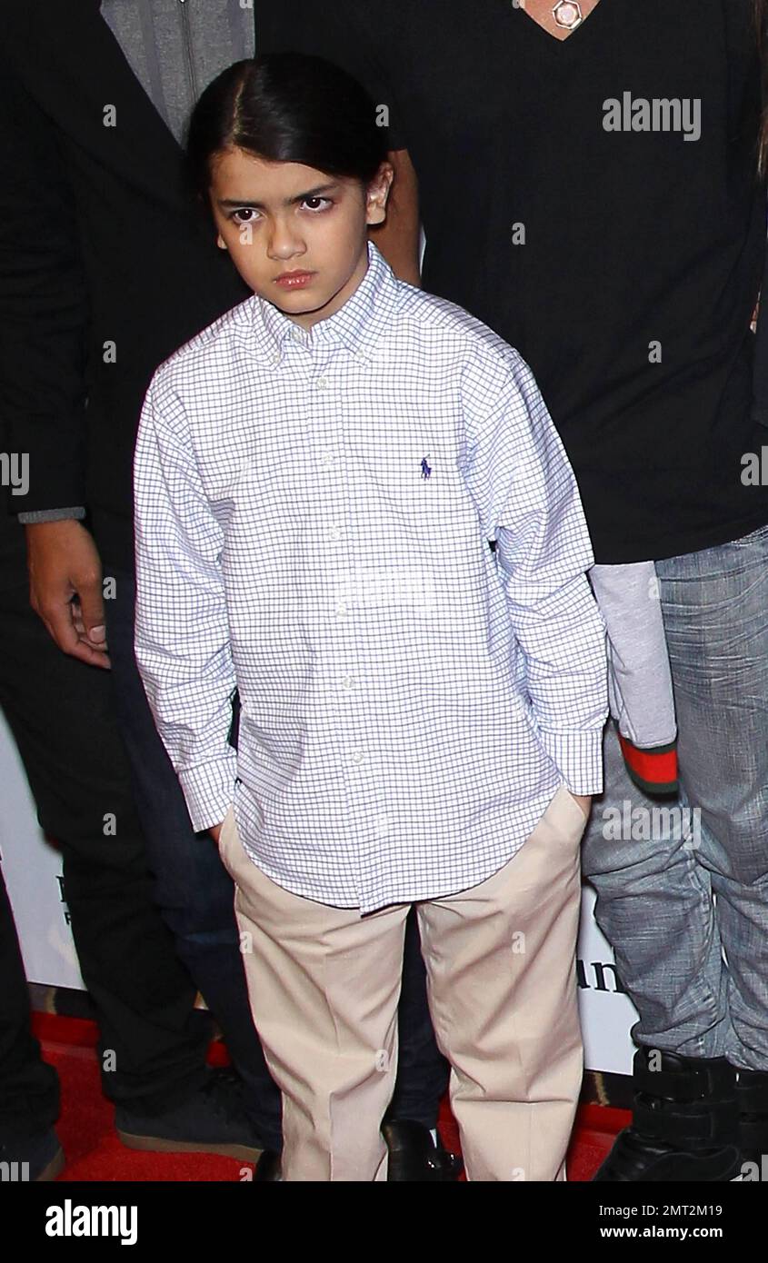 Michael Jackson's son, Blanket Jackson at the opening of Michael ...