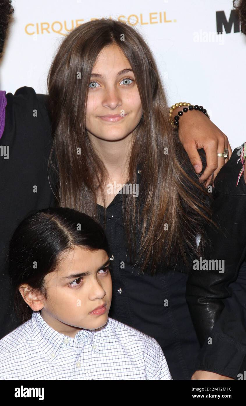 Michael Jackson's children, Paris Jackson and Blanket Jackson at the ...